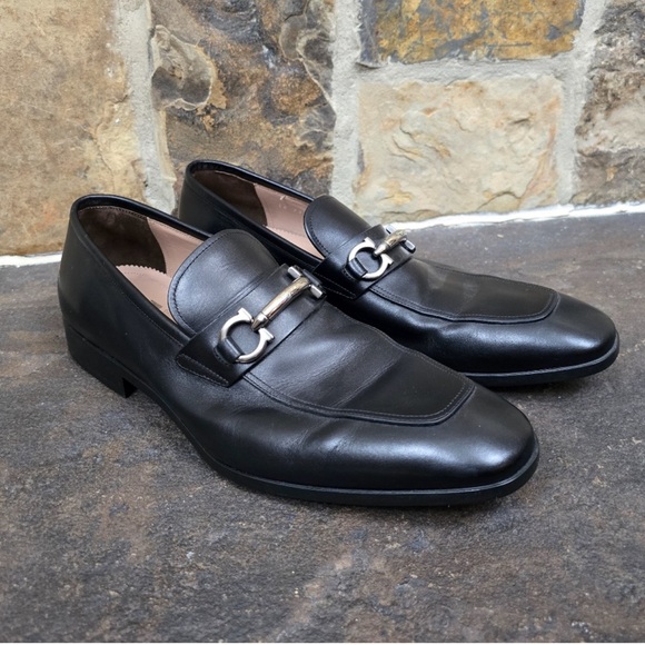 Salvatore Ferragamo | Shoes | Salvatore Ferragamo Benford Leather Horsebit Gancini Bit Loafers ...